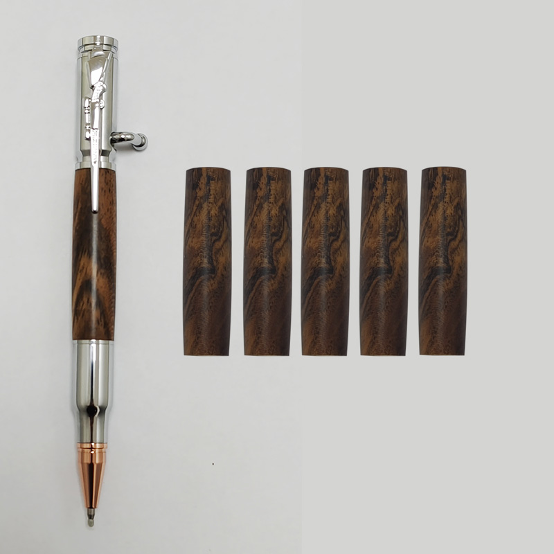 Hardwood Pre-Tubed & Pre-Turned Pen Barrels (5 Pack) For PKBA-1 Pen ...